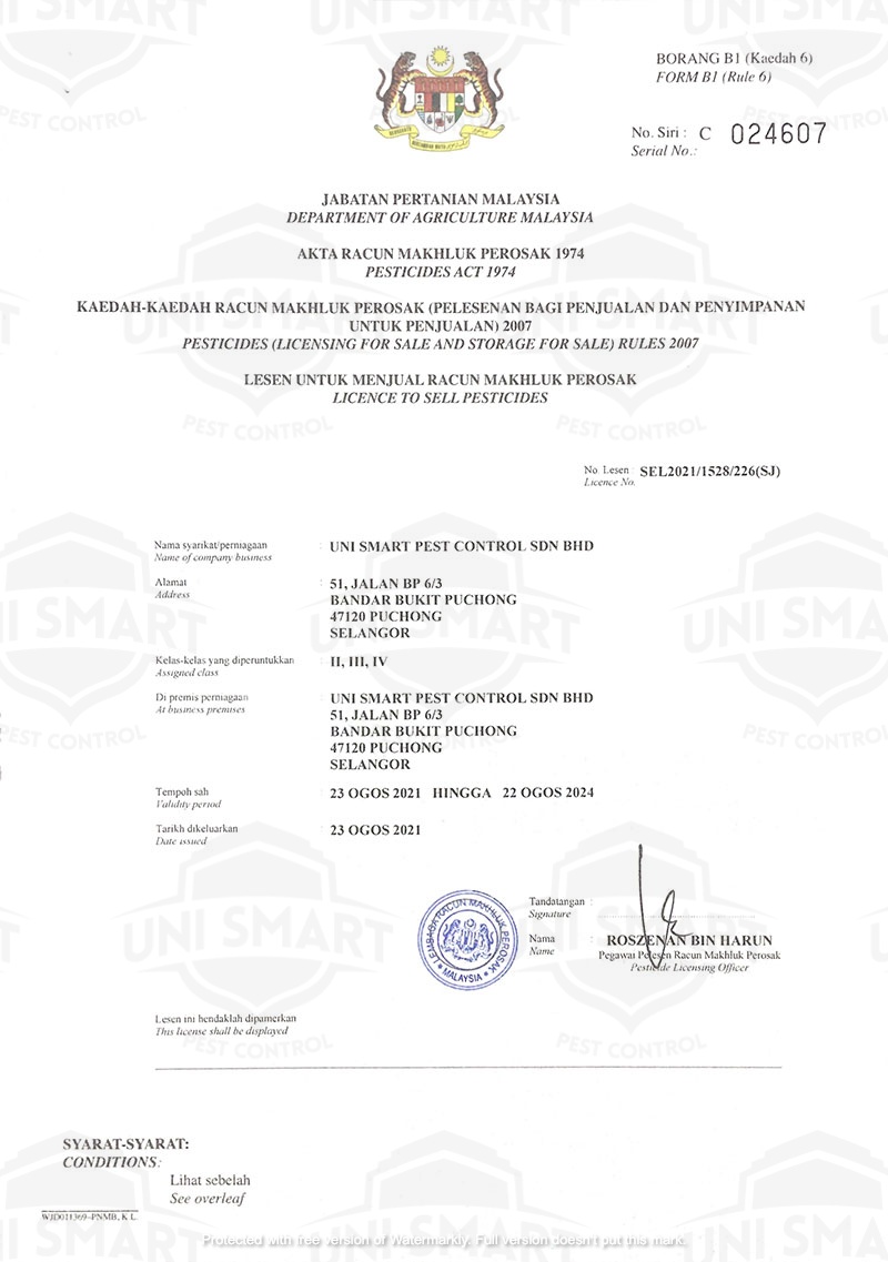 Pest Control Services - Uni Smart Pest Control